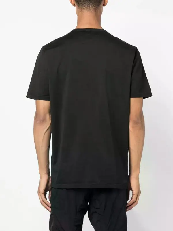 C.P. COMPANY Logo-patch Cotton T-shirt - Black