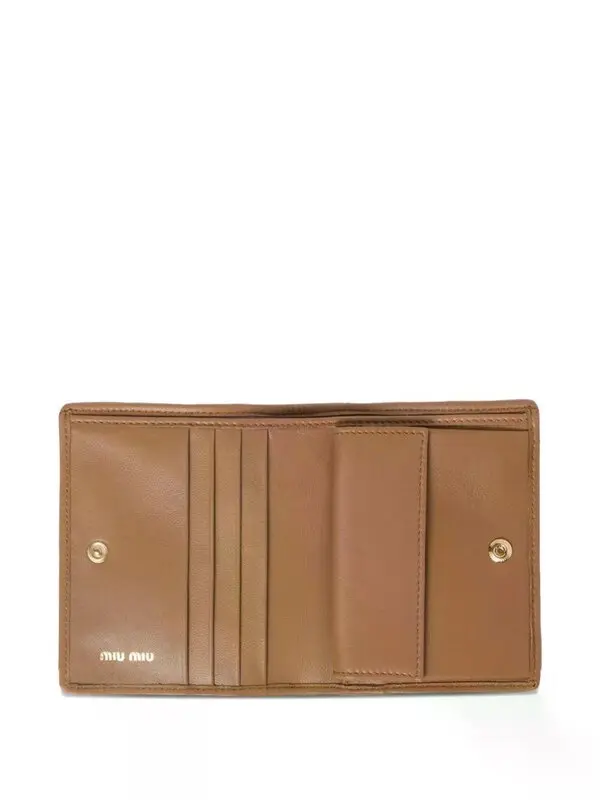 Miu Miu Small Matelassé Nappa Leather Wallet