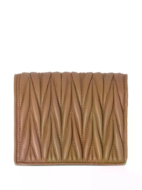 Miu Miu Small Matelassé Nappa Leather Wallet