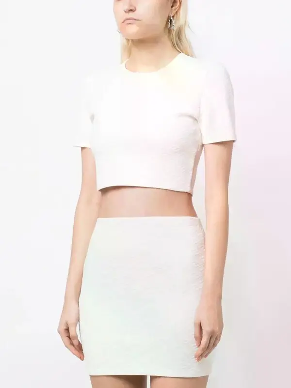 Alexander Wang Logo-jacquard Crop Top
