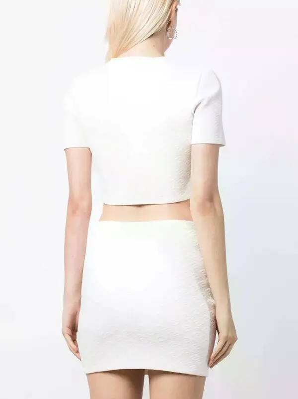Alexander Wang Logo-jacquard Crop Top