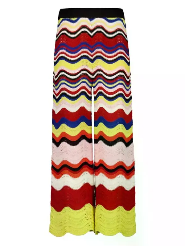 La DoubleJ Chevron-knit Trousers