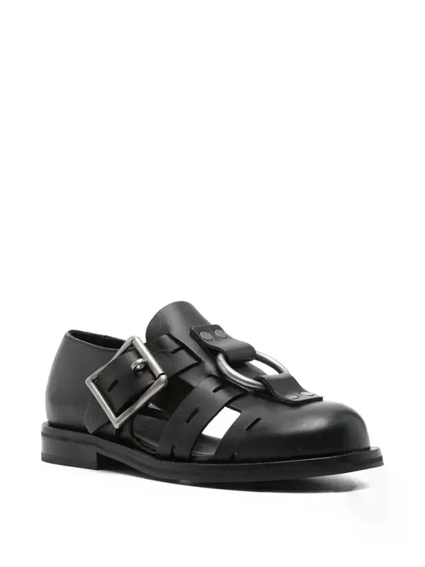 Martine Rose Bondage Belt Leather Sandals