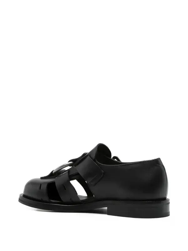 Martine Rose Bondage Belt Leather Sandals