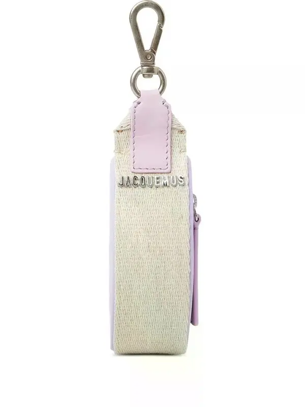 Jacquemus Le Peru Leather-trimmed Keyring - Purple
