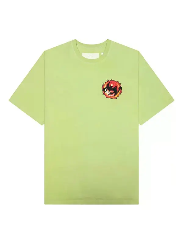 D-R-G-N Fireball Graphic-print T-shirt - Green