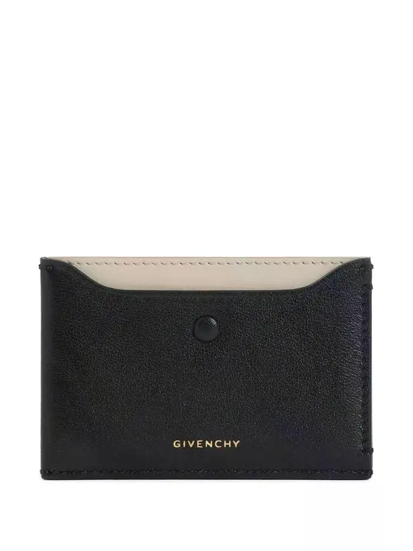 Givenchy Leather Two-tone Cardholder - Black