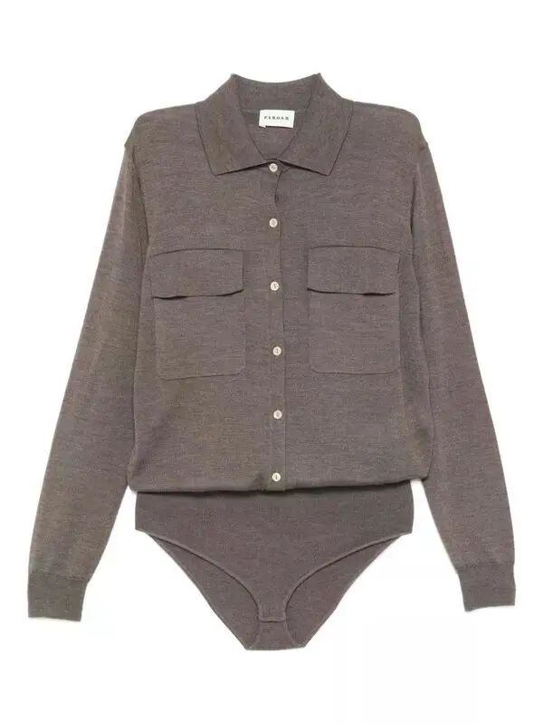 P.a.r.o.s.h Buttoned Pocket Bodysuit