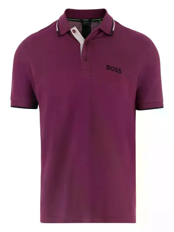 BOSS Embroidered-detail Polo Shirt - Pink