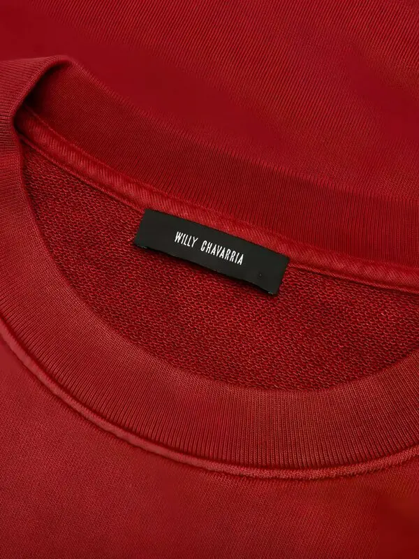 WILLY CHAVARRIA Community Center Crewneck Sweatshirt - Red