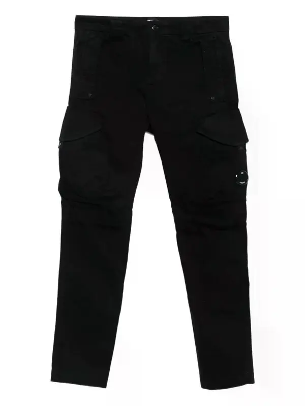 C.P. COMPANY Lens-detail Cargo Pants - Black