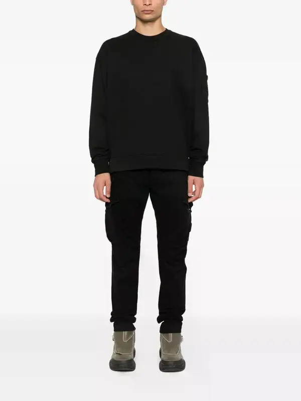 C.P. COMPANY Lens-detail Cargo Pants - Black