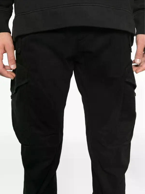 C.P. COMPANY Lens-detail Cargo Pants - Black