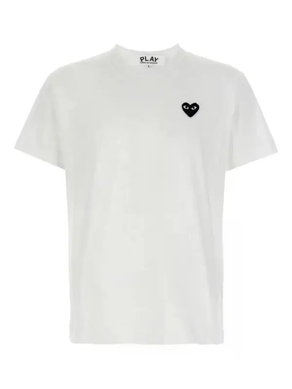 Play Comme Des Garcon Heart-motif T-shirt