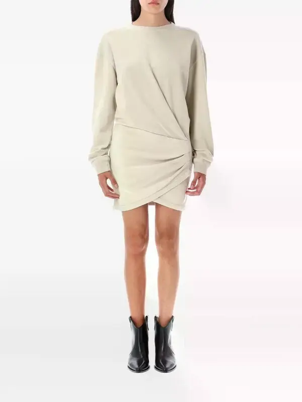 MARANT ETOILE Pipper Fleece Mini Dress - Neutrals