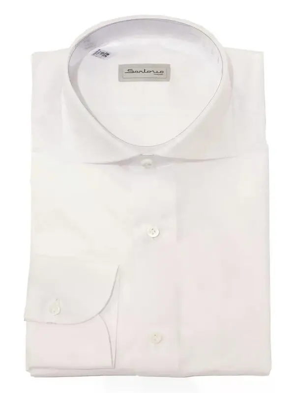 SARTORIO NAPOLI Cotton Poplin Shirt - White