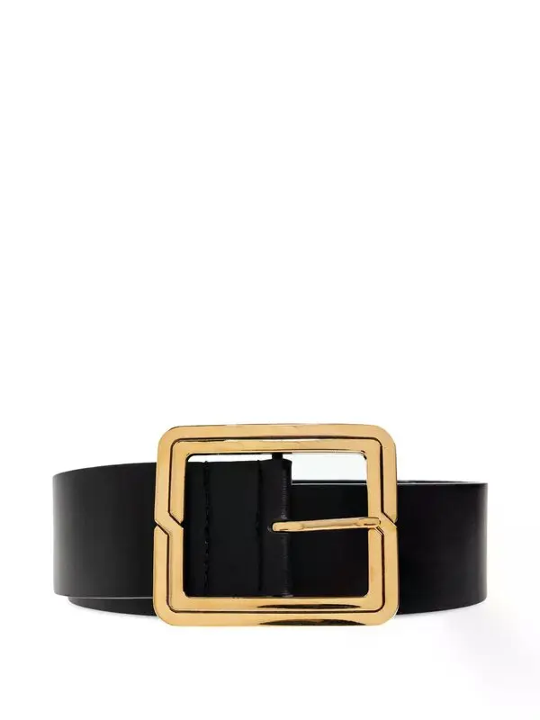 Etro Leather Buckle Belt - Black