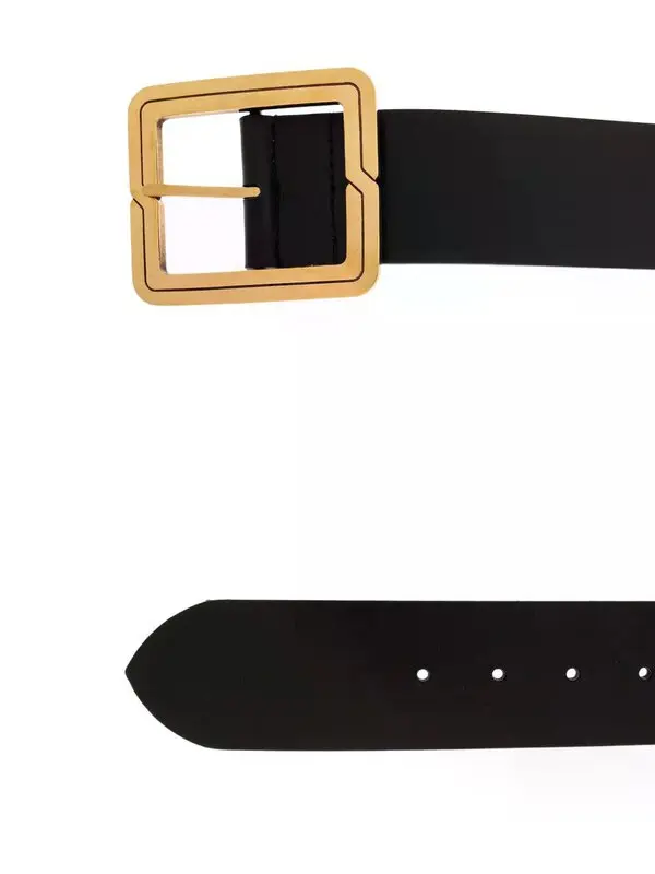 Etro Leather Buckle Belt - Black | Editorialist