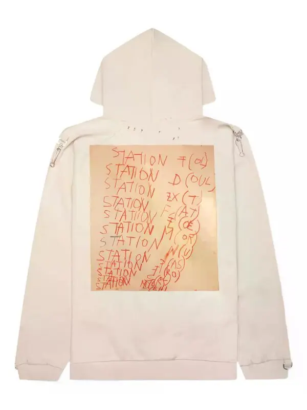 Raf Simons Washed Distressed Hoodie