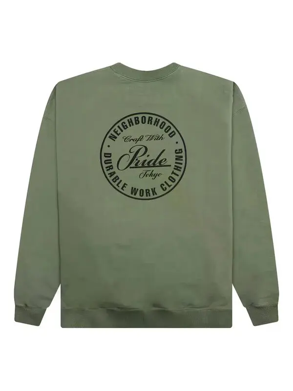 NEIGHBORHOOD Circular-logo Sweatshirt - Green