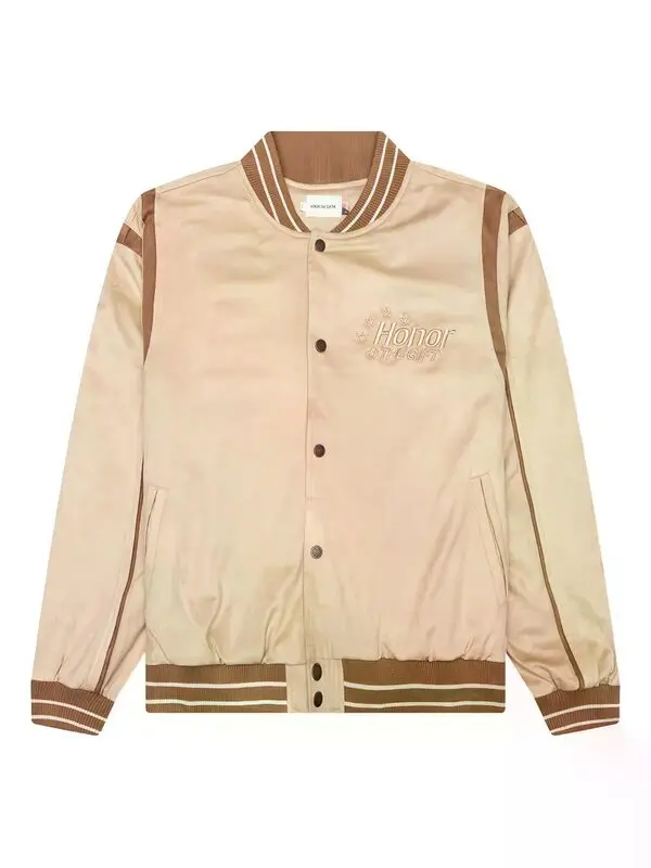 HONOR THE GIFT Embroidered Bomber Jacket - Brown