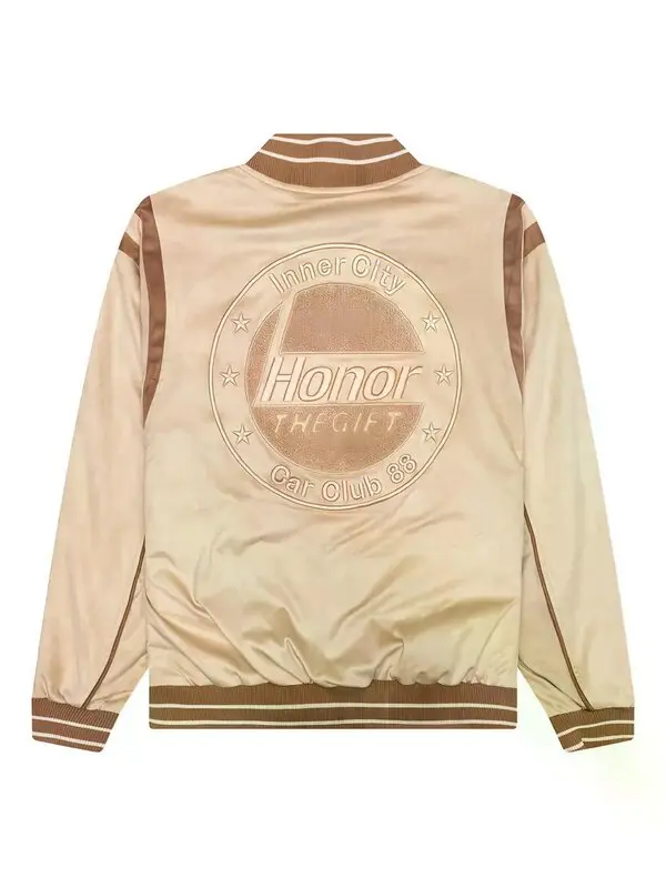 HONOR THE GIFT Embroidered Bomber Jacket - Brown