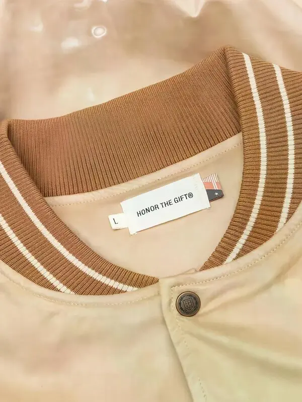 HONOR THE GIFT Embroidered Bomber Jacket - Brown