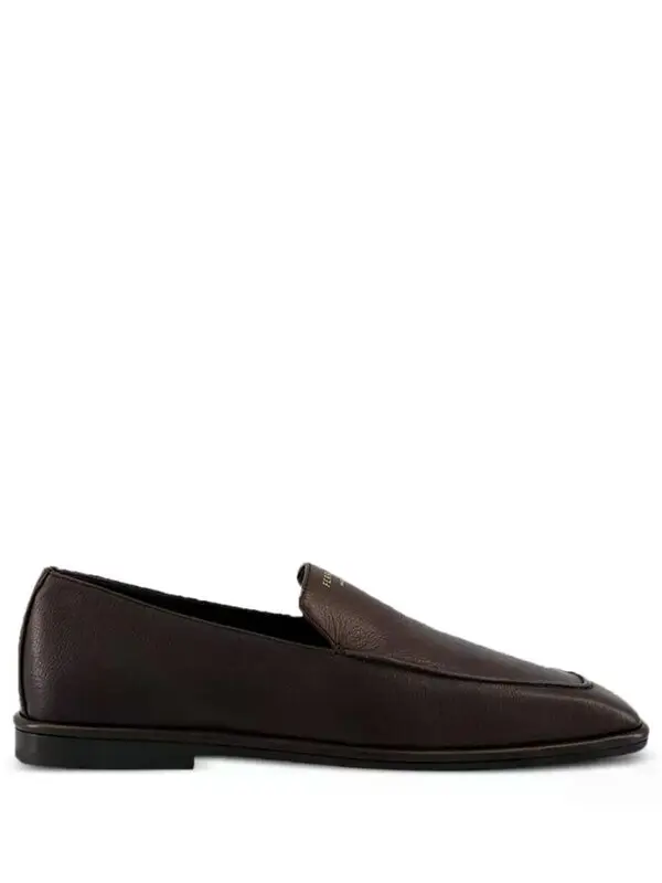 FERRAGAMO Hammered Calfskin Loafers