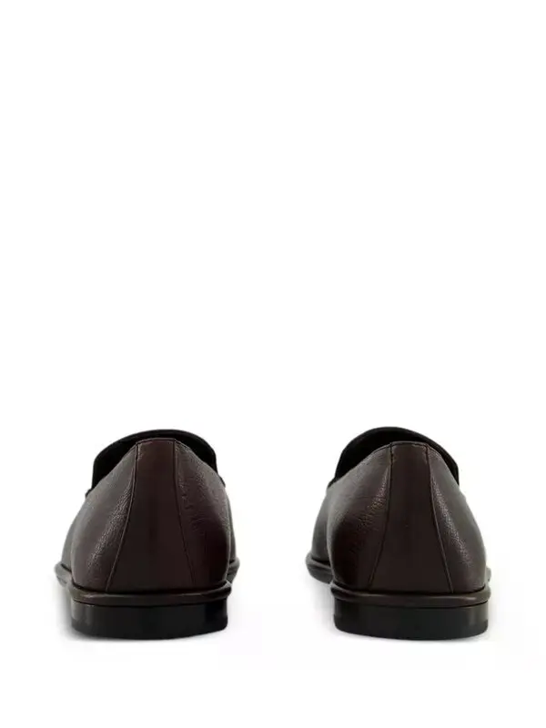 FERRAGAMO Hammered Calfskin Loafers