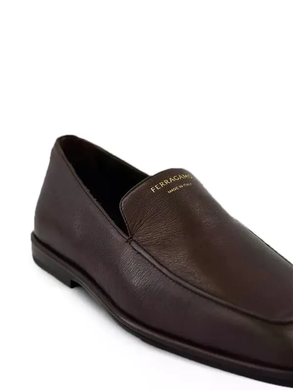 FERRAGAMO Hammered Calfskin Loafers