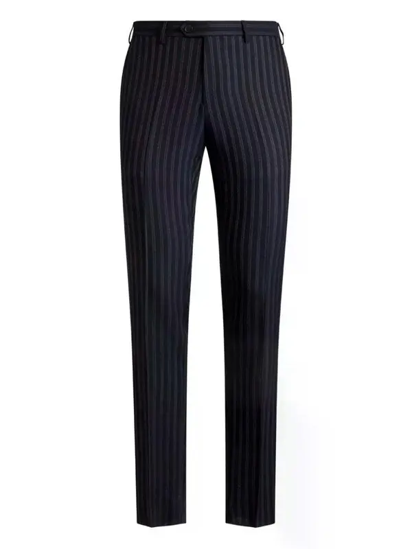 Etro Pinstripe Wool Trousers