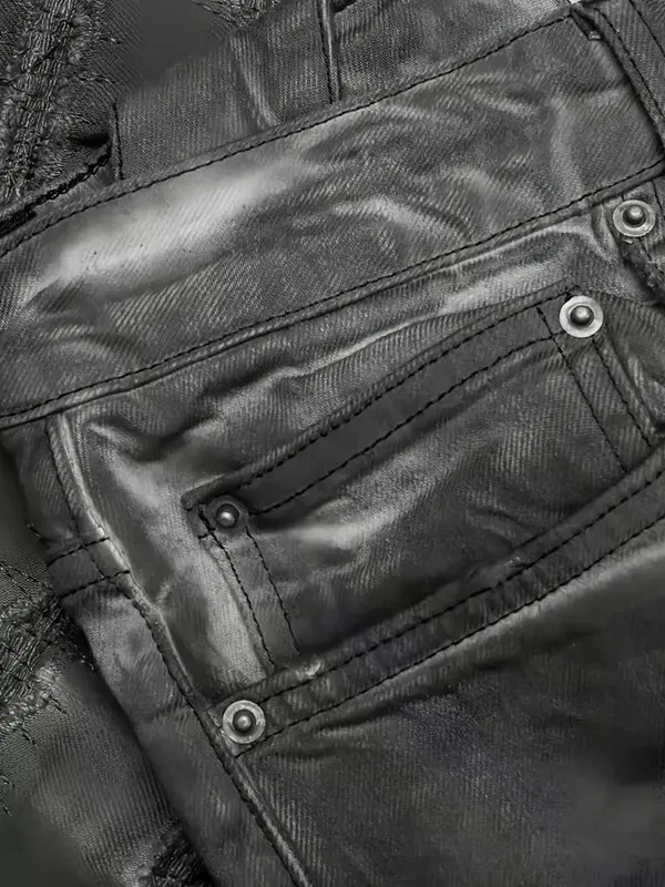 Ksubi Chitch Oil Slick Repair Jeans - Black