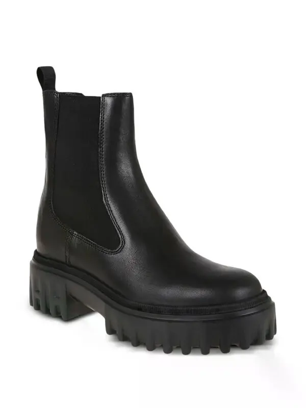 Hogan Platform Chelsea Boots - Black