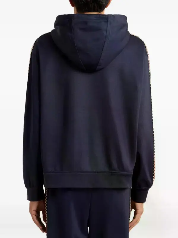 Etro Pegaso Embroidered Zip-up Hooded Sweatshirt