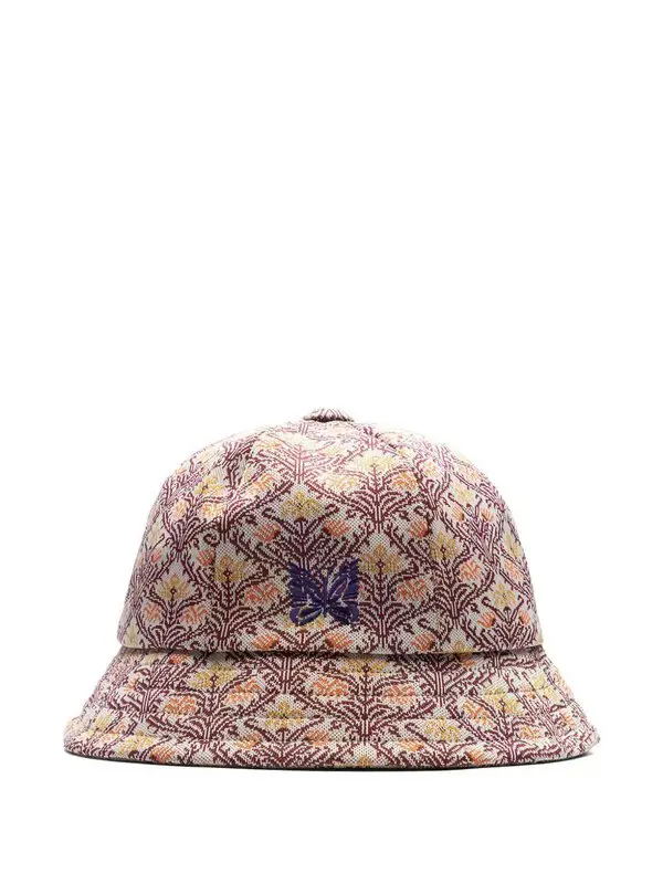 Needles Arabesque-pattern Bucket Hat - Red