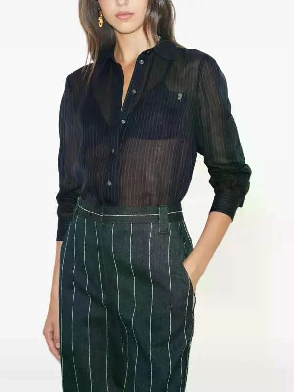Tory Burch Pinstripe Button-up Shirt