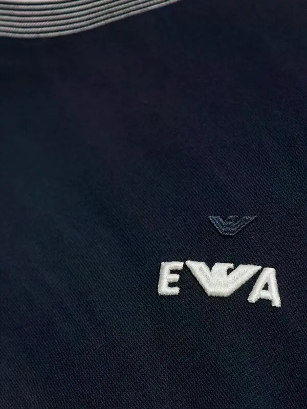 Emporio Armani Logo Ribbed-collar T-shirt