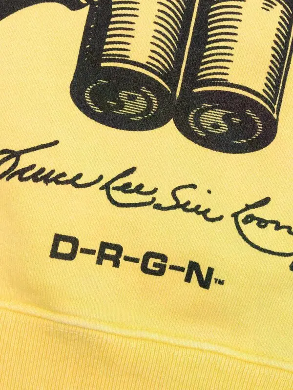 D-R-G-N Skull Printed Sweatshirt
