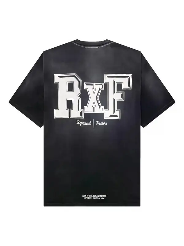 REPRESENT X Feature Multi-logo Stained T-shirt