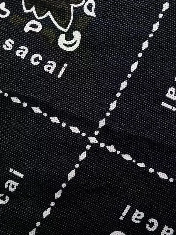 Sacai Bandana-print Trousers - Blue