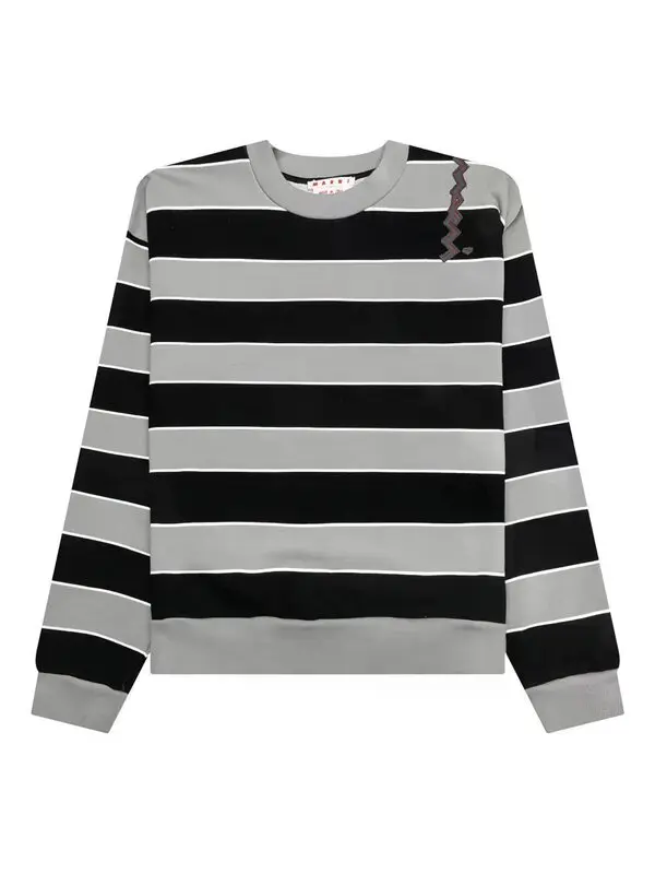 Marni Striped Logo Sweatshirt