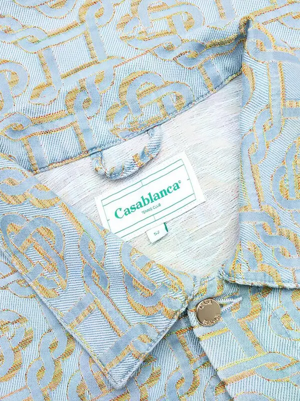 Casablanca Monogram-jacquard Denim Jacket