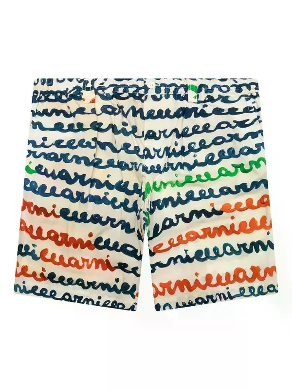Marni Logo-print Cotton Shorts