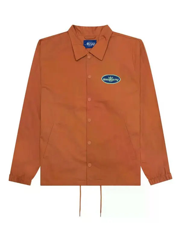 AWAKE NY Oval-logo Twill Jacket - Orange