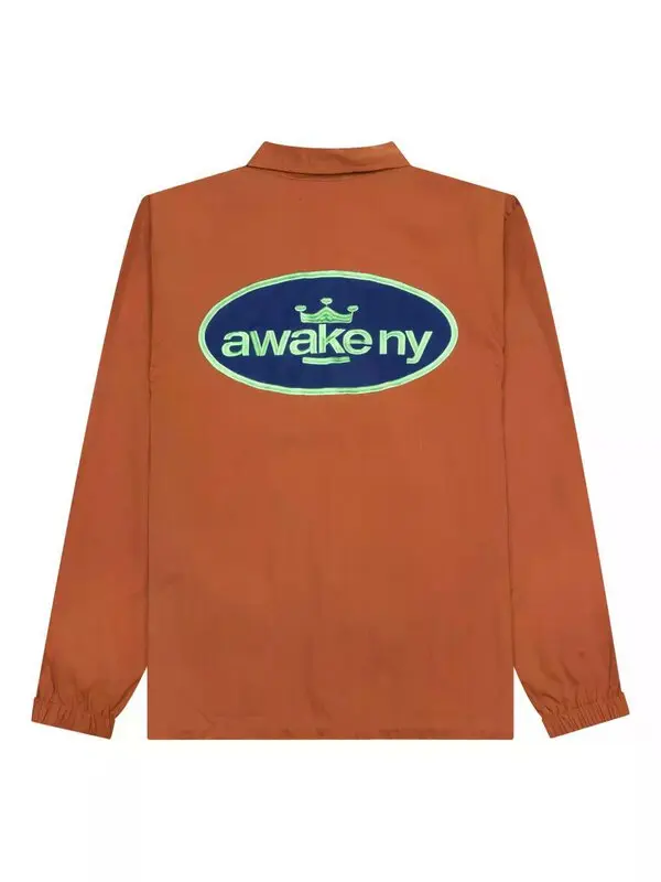 AWAKE NY Oval-logo Twill Jacket - Orange