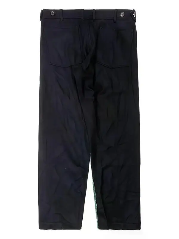 Comme Des Garçons Paneled Herringbone Trousers