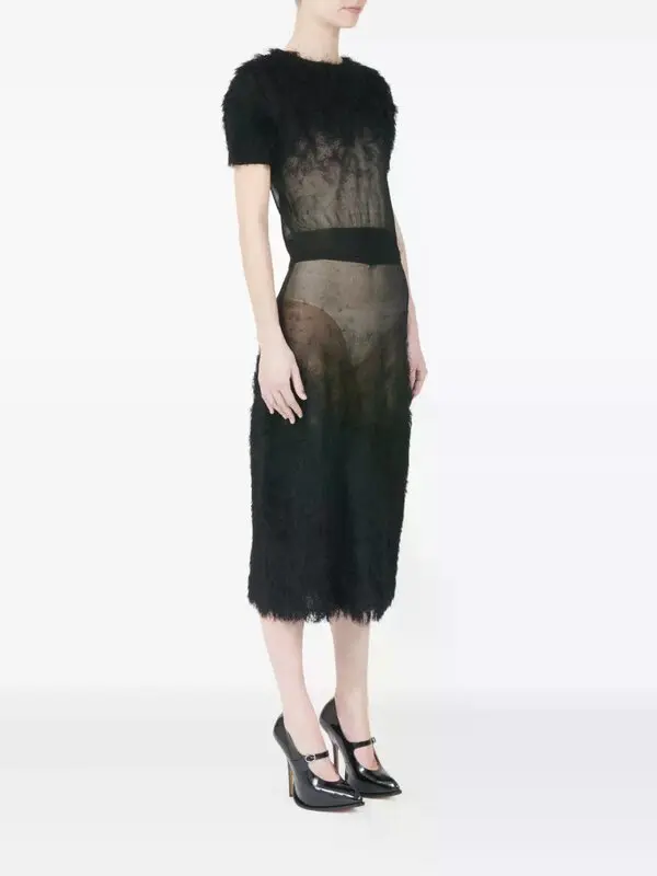 MAISON MARGIELA Short Sleeve Silk Knit Top