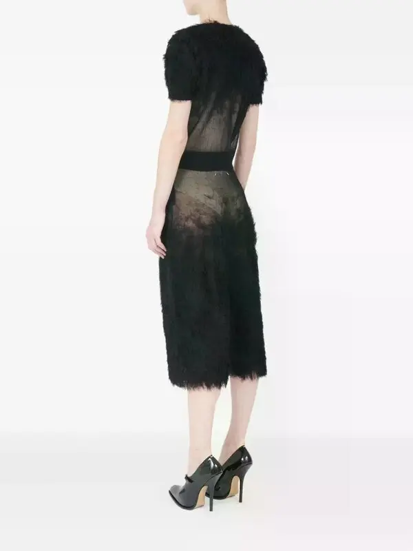 MAISON MARGIELA Short Sleeve Silk Knit Top