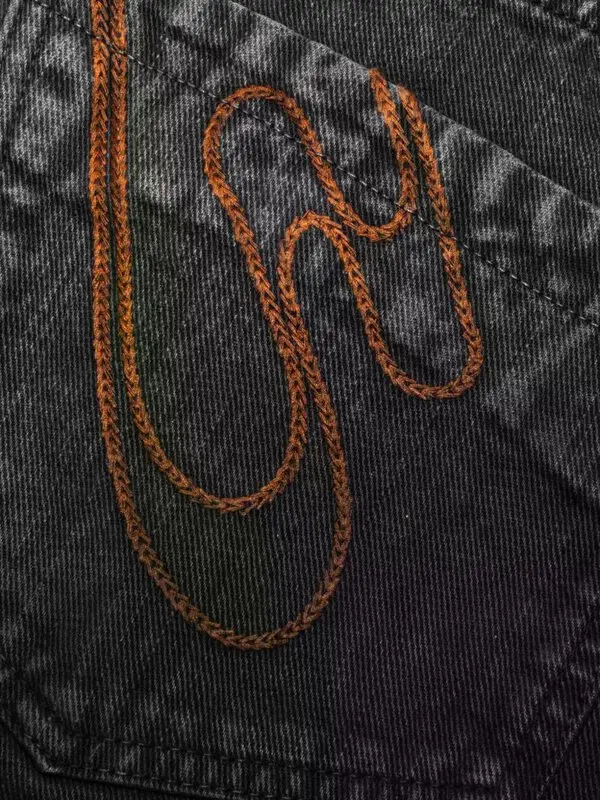 PDF Pleated-panel Denim Shorts