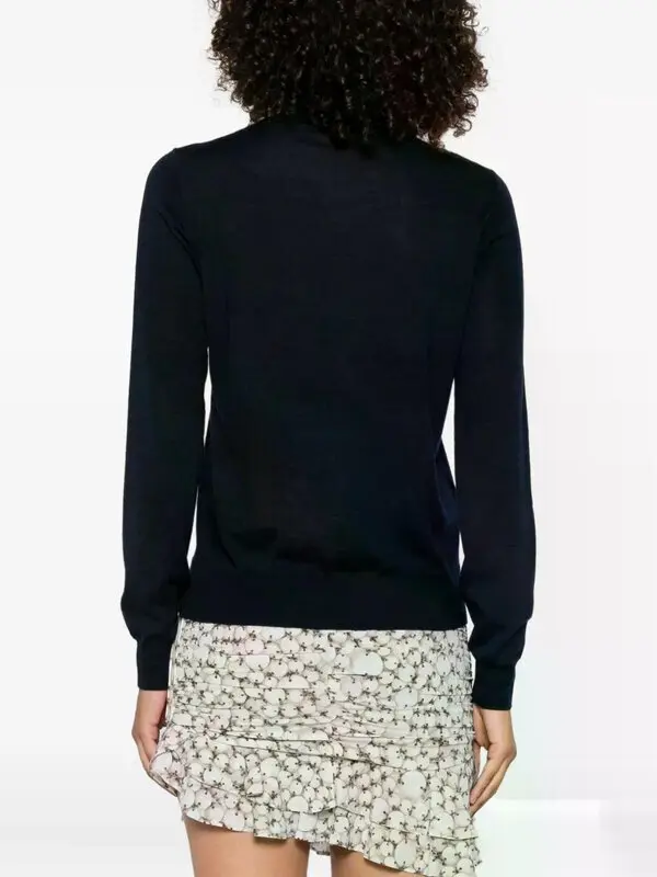 P.a.r.o.s.h Roll-neck Fine Knit Sweater - Blue